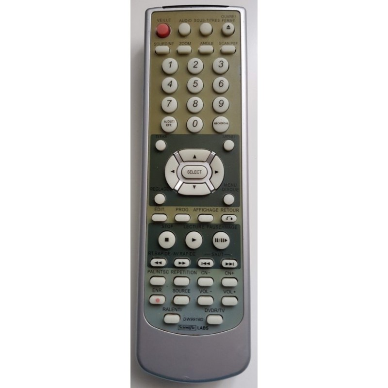 Telecommande , TELECOMMANDE ORIGINAL, REMOTE, Scientific LABS - DW9...