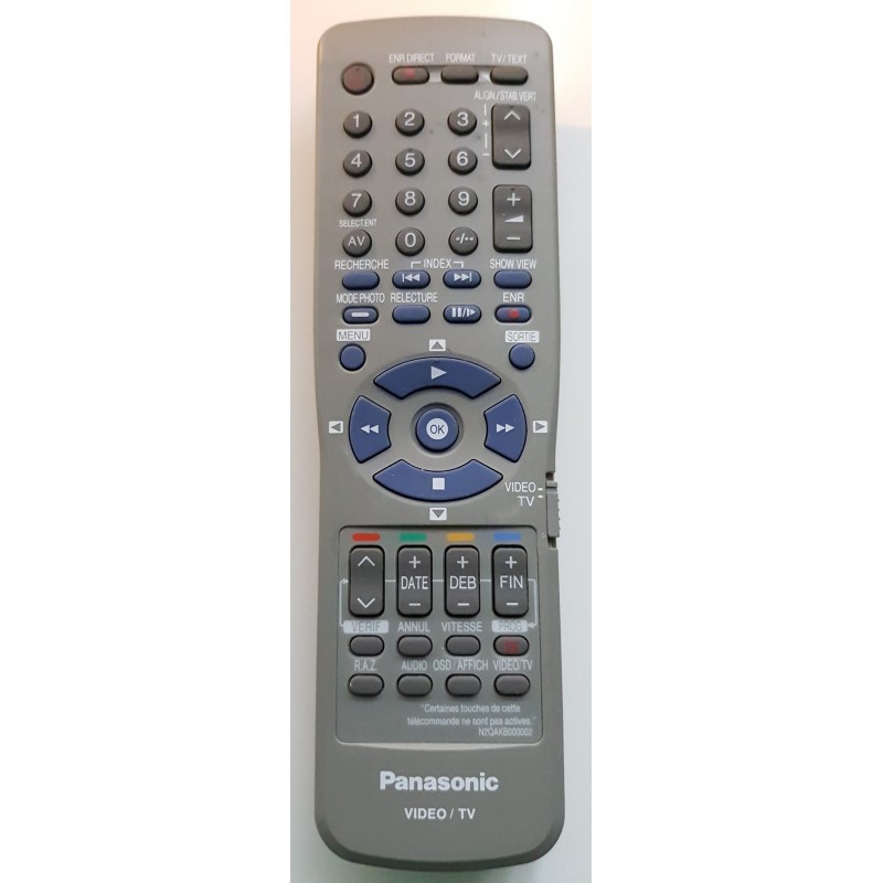 The Remote ORIGINAL, REMOTE, Panasonic VHS, VCR, N2QAKB00002 priced...