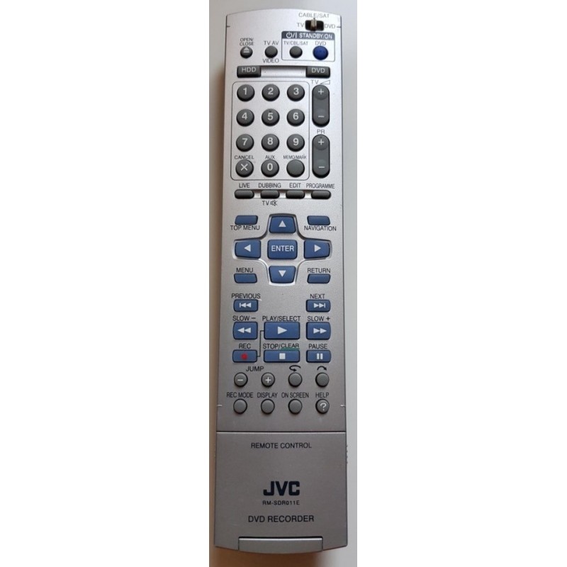 El Mando ORIGINAL, REMOTE, JVC, RM-SDR011E, DVD, HDD con un precio ...